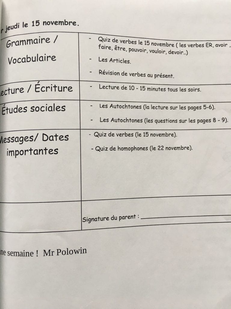 November | 2018 | OJCS Grade 5 / Kitah Hay